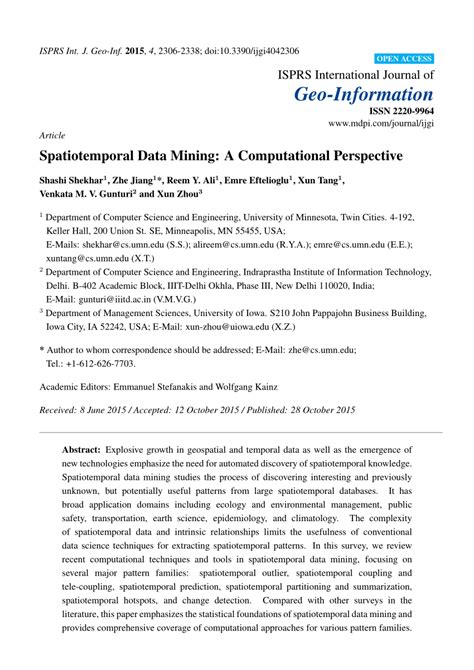 pdf spatiotemporal data mining a computational perspective