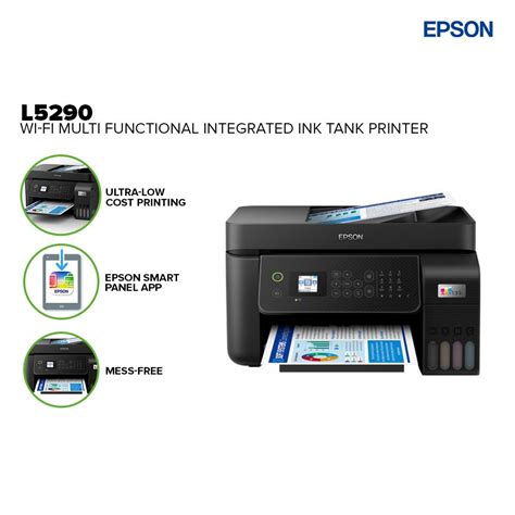 EPSON L5290 WI FI ALL IN ONE INK TANKS PRINTER PRINT FAX NETWORK SCAN COPY WIFI DIRECT ADF