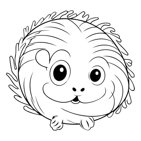 Un Hérisson Mignon Illustration Vectorielle Dun Hérisson Drôle