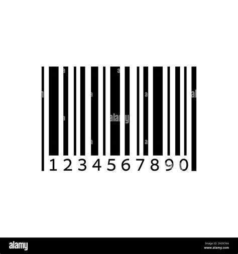 Barcode Product Unique Identification System Number Icon Black