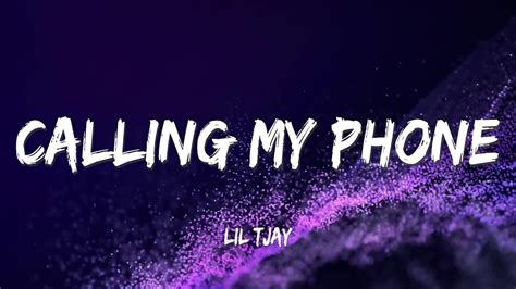 Lil Tjay Calling My Phone Lyrics Youtube