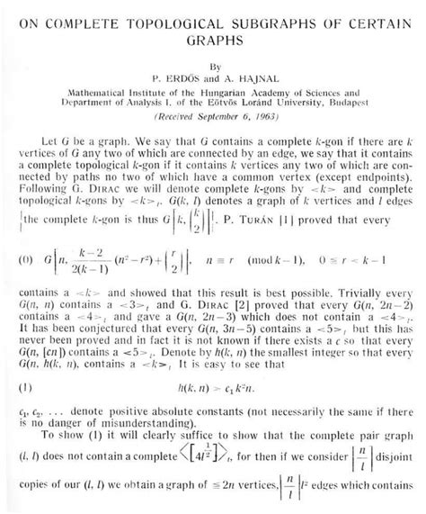 Pdf On Complete Topological Subgraphs Of Certain Graphs