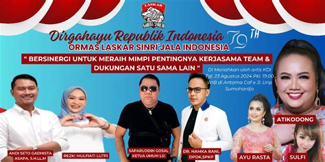 Aty Kodong Bakal Meriahkan Perayaan Hut Ri Ke 79 Bersama Laskar