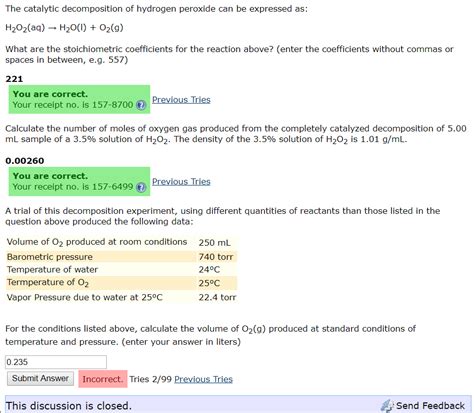 Answered The Catalytic Decomposition Of Hydrogen Bartleby