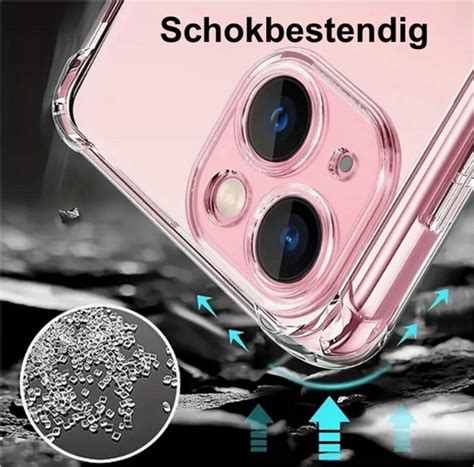 Telefoonhoesje Geschikt Voor Iphone 15 Transparant Shock Proof Case