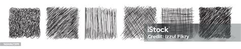 텍스처해치 연필 낙서 효과 그림자 텍스처 거친 손 그리기 개체 그룹에 대한 스톡 벡터 아트 및 기타 이미지 개체 그룹 거친 곡선 Istock