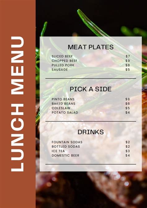 Free Printable And Customizable Bbq Menu Templates Canva