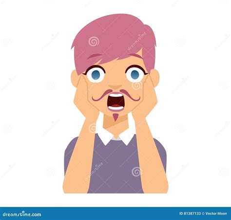 Woman Emoji Face Vector Stock Vector Illustration Of People
