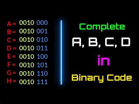 Binary Code Alphabet
