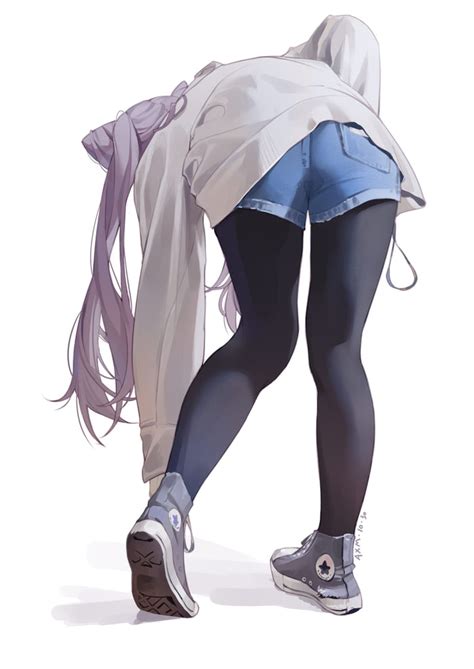 Anime Pantyhose Legs 1131 Keqing Genshin Impact In Casual Clothes