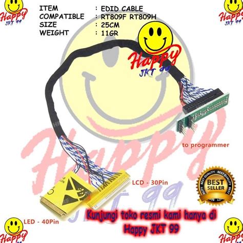 Jual Original Kabel Flash Led 40 Pin Lcd Edid Cable Programing