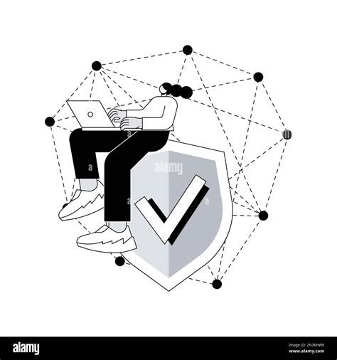 Decentralized Application Abstract Concept Vector Illustration Digital