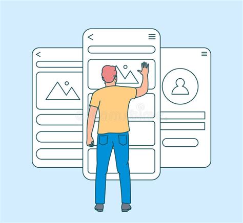 Mobile App Development Concept Stock Vector Illustration Of Business