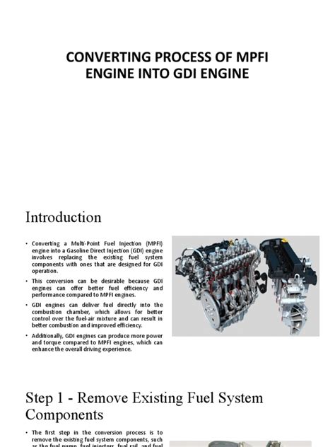 Converting Process Of Mpfi Engine Into Gdi Engine Pdf Fuel Injection Engines