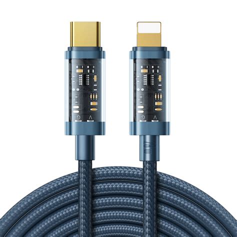 JOYROOM S CL020A20 USB C Type C To 8 Pin 20W Sync Data Cable Cable Length 2m Blue