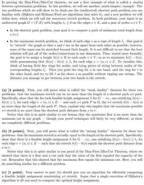 In Proving The Max Flowmin Cut Theorem We Saw A