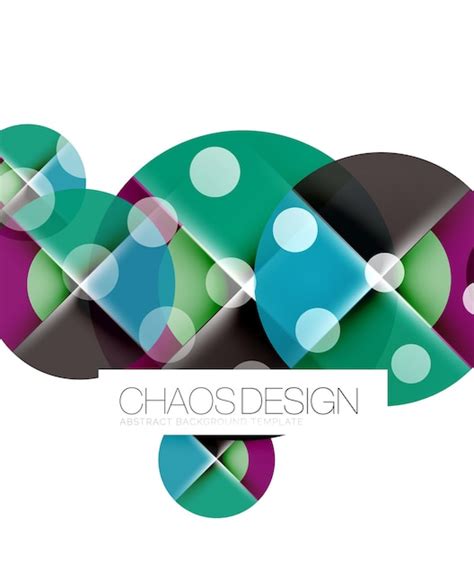 Premium Vector Geometric Abstract Composition Circles Layout