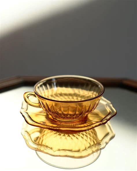 復古琥珀色玻璃杯 菌物 Shroom｜玻璃杯人氣榜 Pinkoi