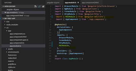 angular4 angular cli and material design lite angular mdl stack