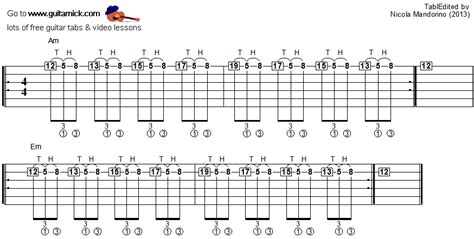 tapping guitar lesson 12