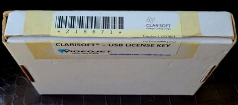 Clarisoft Videojet 218671 Generic Image Design Software Usb License Dongle Cs Vj Ebay