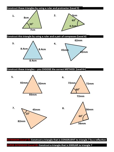 Construction Worksheet Pdf