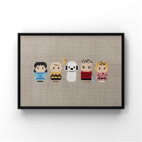 I Made This Cross Stitch Peanuts Characters R Peanuts