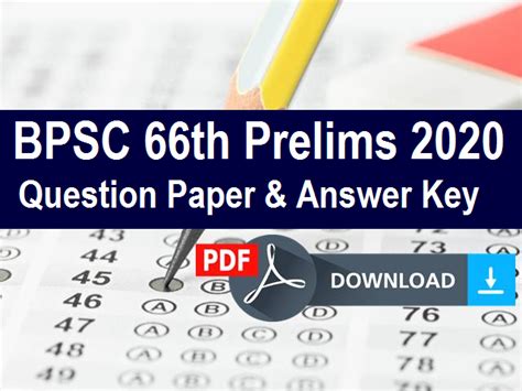 BPSC Th Prelims PDF Download Solved Question Paper With Answer Key Here Get SET A B C