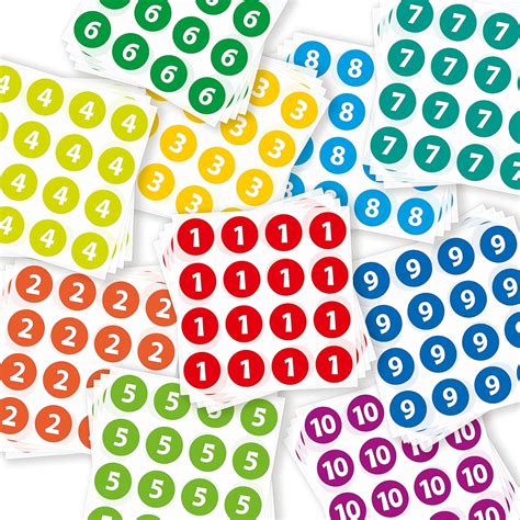 Number Stickers 1 10