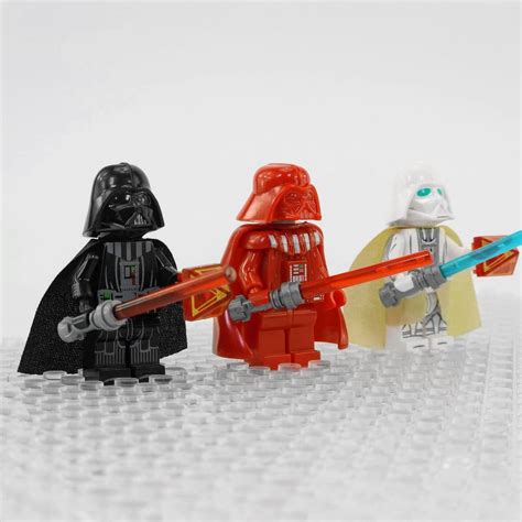 Star Wars Black White And Red Darth Vader Minifigure Set Mocerra