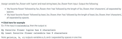 Solved Assign Variable Favflower With Lupine And Read
