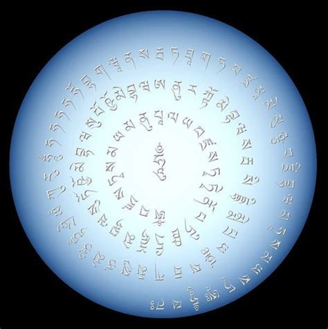 百字明 百字铭 百字明观想图 大山谷图库