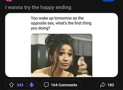 Every Time The Cis Get Asked This Question They Immediately Go To Sex Whenever Trans People Are