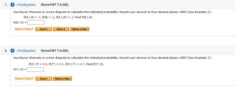 Solved Points WaneFM Use Bayes Chegg Com
