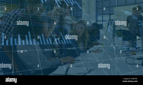 Image Of Statistical Data Processing Against Diverse Colleagues