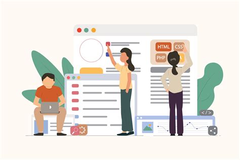 Web Development Vector Illustration 7340647 Vector Art At Vecteezy