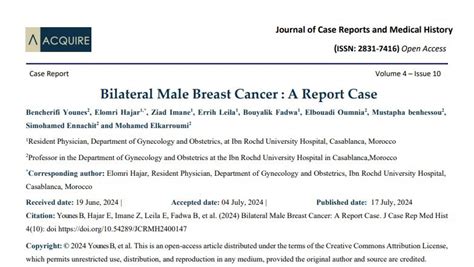Acquire Publications On Linkedin Article Title Bilateral Male Breast Cancer A Report Case
