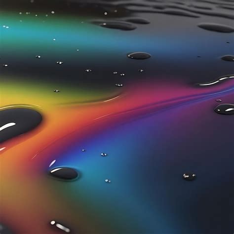 Premium Photo Gradient Shiny Rainbow Oil On Water Retrayced Polycount