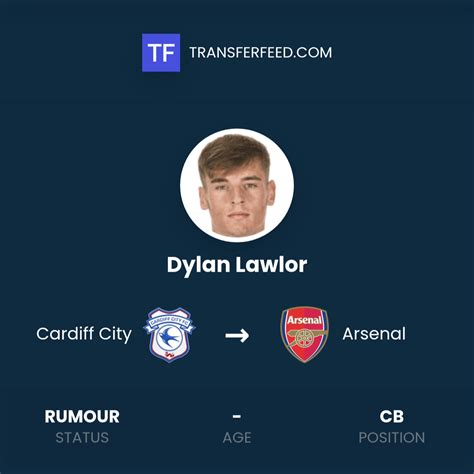 Dylan Lawlor Transfer From Cardiff City To Arsenal Transferfeed
