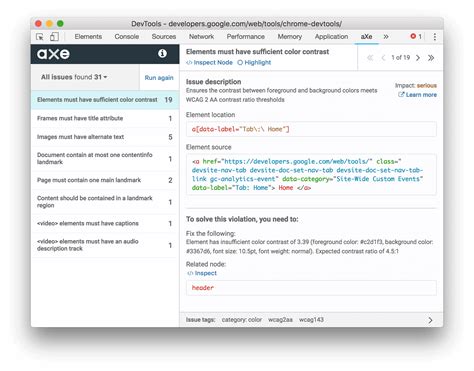 Accessibility Features Reference Chrome DevTools Chrome For Developers