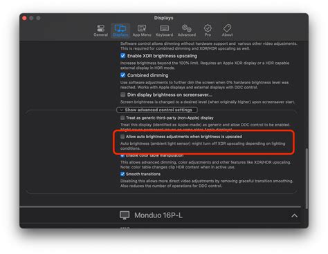 Automatically Disable Auto Brightness During Xdr Upscaling · Issue