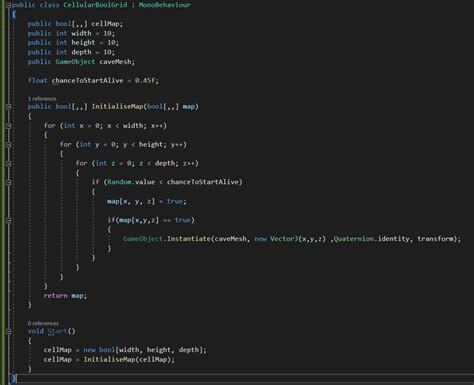 Dan Guadalupe Procedural 3d Cave Generation Cellular Automata