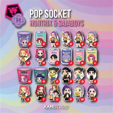 Jual Pop Socket Kpop Demon Hunter Stand Holder Hp Mobile Phone Grip