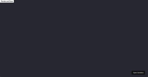 React Three Fiber Custom Renderer Version Error Save Example Codesandbox