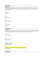 Quiz Docx Question Pts TCO When Determining Whether An