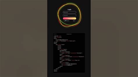 Hoverable Circular Login With Html5 And Css3 Html Css Webdesign Coding Programming Design