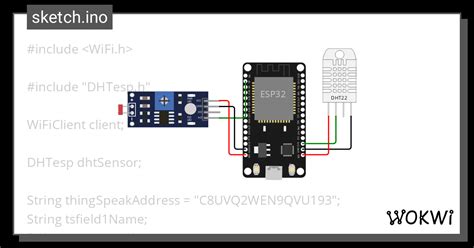 tsaiot 22 thingspeak wokwi esp32 stm32 arduino simulator