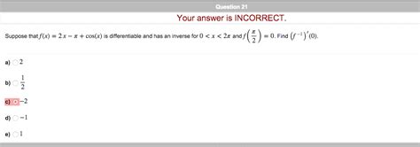 Solved Suppose That F X X Pi Cos X Is Differentiable And Chegg Com
