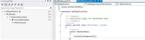 Live Visual Tree And Live Property Explorer In Visual Studio