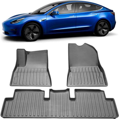 Car Mats Full Set 6 Piece All Weather Floor Mat Set For Tesla Model Y